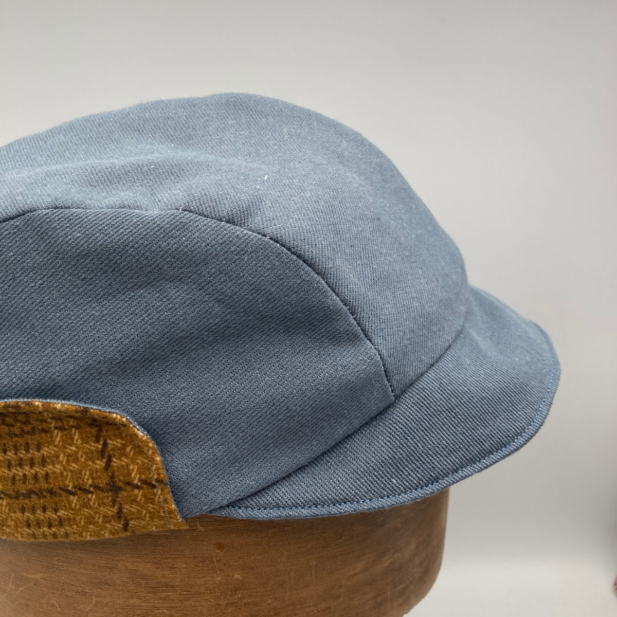 Cap of the Week - Blue-grey Flannel Trapper – thecapalog
